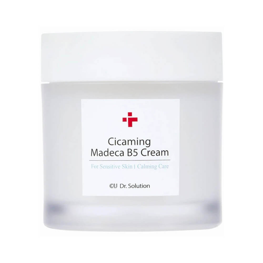 Успокаивающий крем с центеллой и пантенолом CU SKIN Dr.Solution Cicaming B5 Madeca Cream 70 мл ...